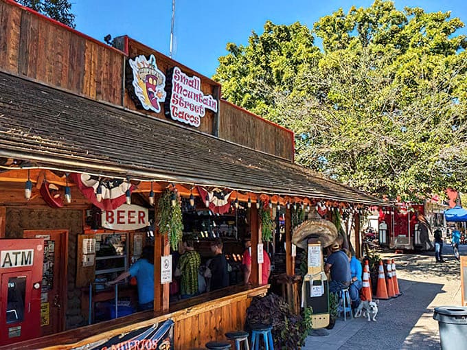 The Small Mountain Store in Medicine Park offers cold beer and local treasures. That rustic wooden storefront practically begs you to stop in!