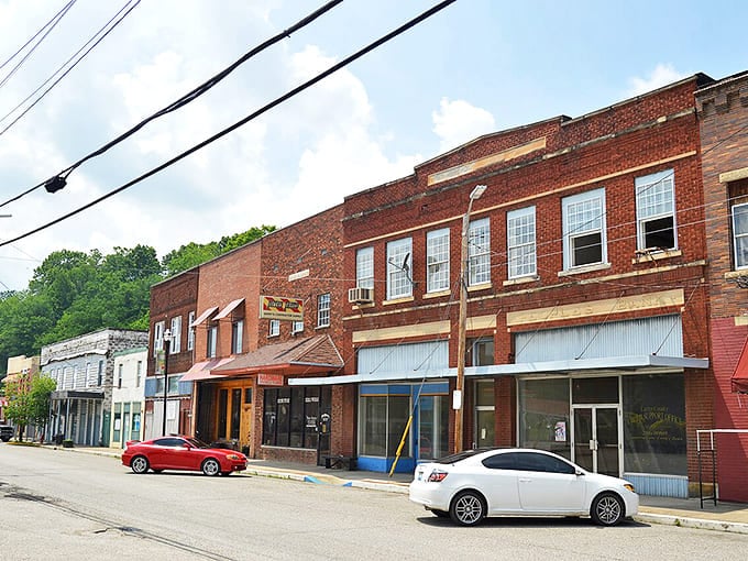 Historic brick buildings line Olive Hill's downtown, offering character and charm you simply can't find in cookie-cutter suburban developments.