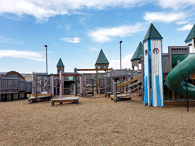 Basso Dino-Mine Adventure Park offers grandkid-friendly fun without the theme park prices – retirement dollars at play!