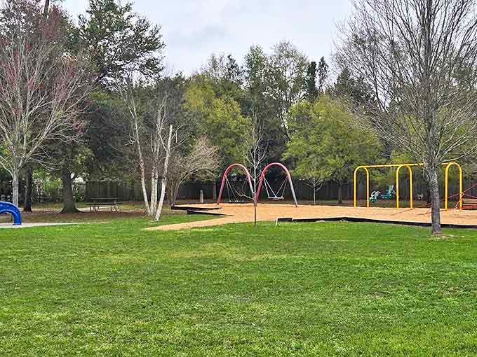 This neighborhood park offers the kind of simple pleasures we all need&mdash;green space, playground equipment, and zero emails from your boss.