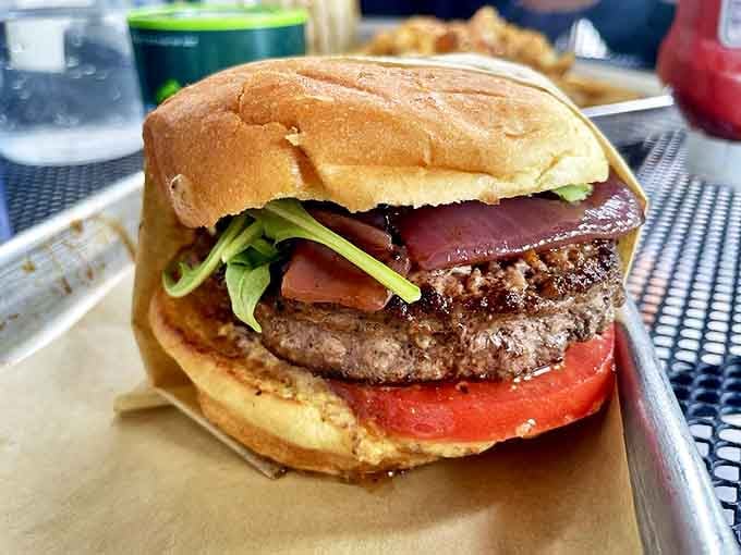 This isn't just a burger &ndash; it's a perfectly balanced masterpiece where each ingredient plays its part in a symphony of flavor.