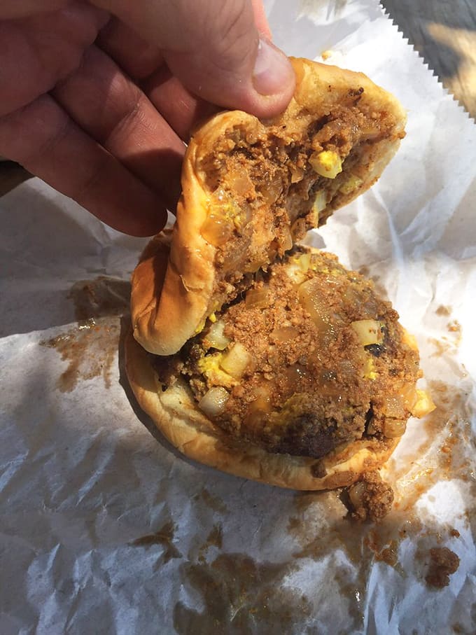 This isn't just a burger&mdash;it's edible poetry. The chili-cheese masterpiece that launched a thousand road trips to Salisbury.