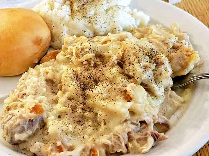 Behold the legendary chicken pie &ndash; tender chunks of poultry swimming in velvety gravy that would make your grandmother both jealous and proud.