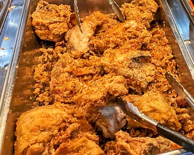 Golden, crispy, and seasoned to perfection – this fried chicken doesn't just set the bar, it is the bar that other fried chicken dreams of reaching.