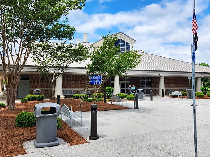 This modern community building serves as one of Ringgold's gathering places, where civic pride and small-town connections are nurtured under Georgia's blue skies.
