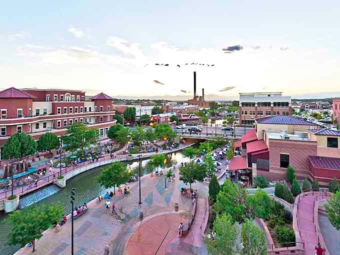 The Historic Arkansas Riverwalk transforms what could have been just another urban waterway into Pueblo's living room &ndash; complete with a sunset view.