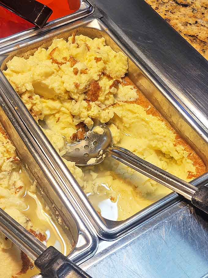 Behold the mashed potatoes&mdash;creamy, buttery clouds that make you question whether you've ever actually tasted a potato before today.