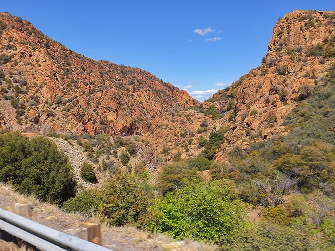 The drive to Jerome rewards you with nature's own masterpiece—Mingus Mountain's rugged beauty unfolds like Arizona's answer to the Grand Canyon's showier cousin.