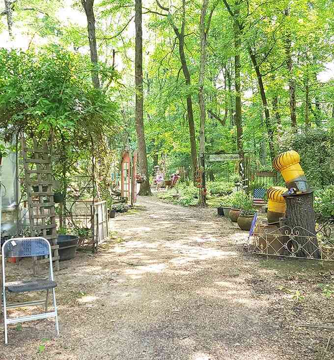 Garden pathways that invite wandering without wondering if you can afford the experience. Pure Louisiana serenity on a budget.
