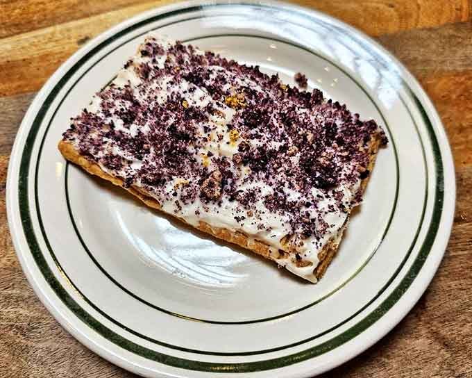 This isn't your grocery store pop tart &ndash; it's a handcrafted pastry revelation with flaky crust and sweet filling that might just bring a tear to your eye.