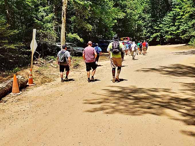 The path less traveled becomes the memory most treasured&mdash;hikers discovering Elk Neck's natural wonders one footstep at a time.