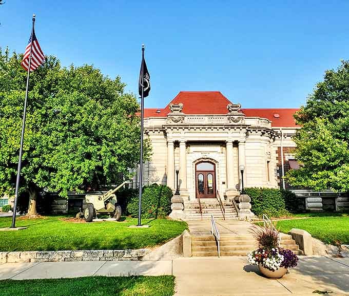 This stately building stands guard over Danville's history, proving that impressive architecture isn't exclusive to big-city budgets.