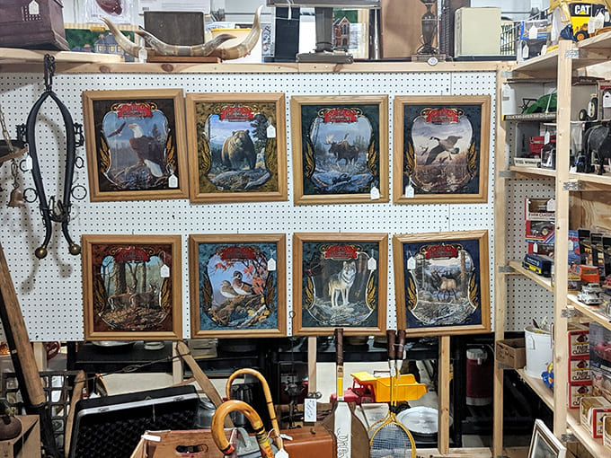 Wildlife art that practically roars with nostalgia. These framed pieces would look equally at home in a rustic cabin or your modern living room.