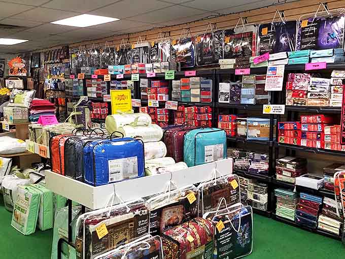 Bedding bonanza! Like the Fort Knox of comfort, this vendor's collection of comforters and sheet sets promises sweeter dreams at prices that won't cause nightmares.