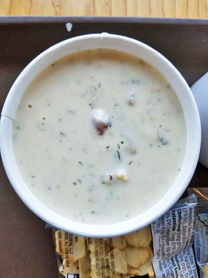 Creamy New England clam chowder that doesn't just warm your stomach&mdash;it hugs your soul on a brisk Rhode Island day.