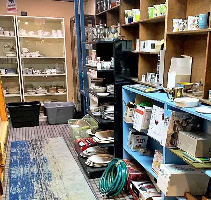 The kitchenware section could outfit a dozen dinner parties, each with a completely different aesthetic from elegant to delightfully kitschy.