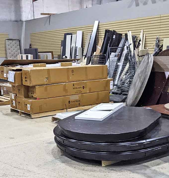 Treasures await in every corner. That elegant wooden armoire could easily command four figures in an antique shop.