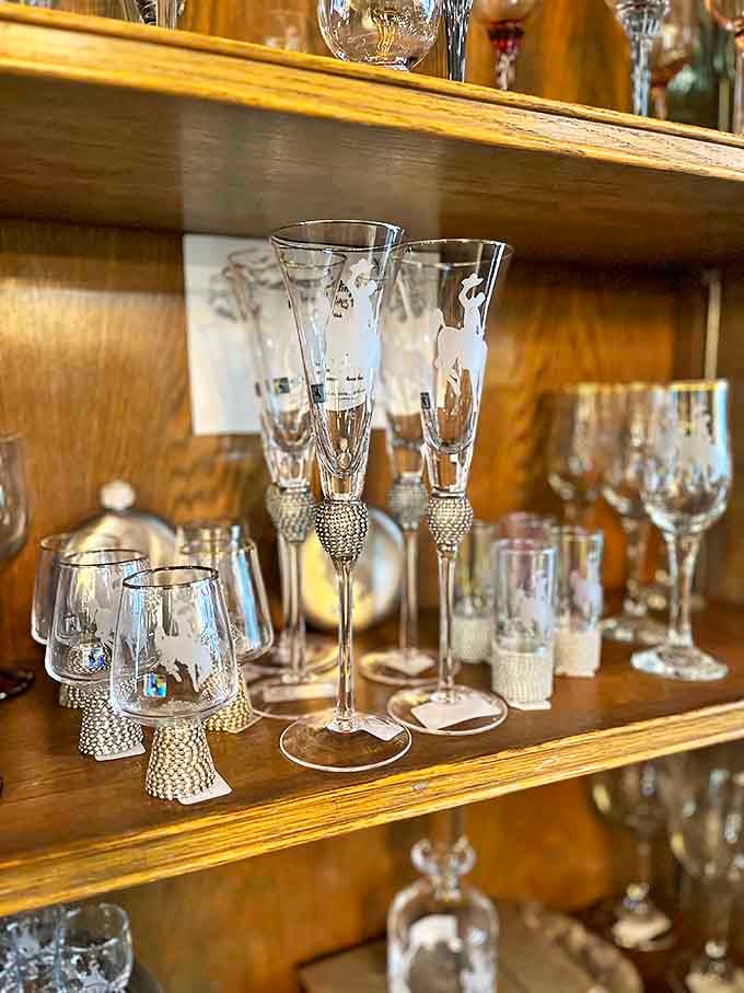 Elegant glassware that makes you want to host a dinner party immediately, even if you haven't entertained since 1987.