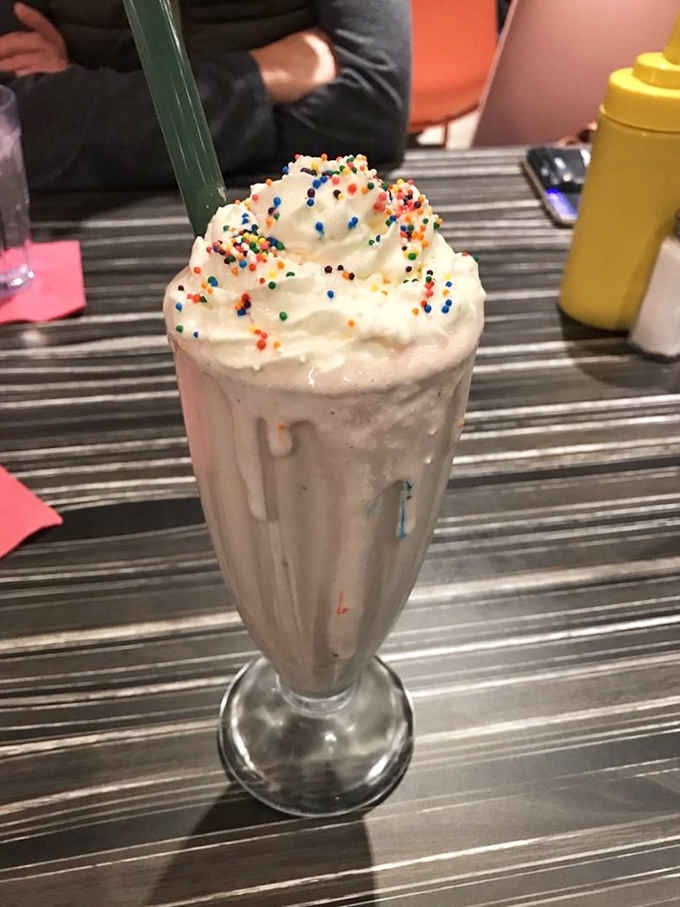 This birthday cake milkshake isn't just dessert&mdash;it's a celebration in a glass, complete with sprinkles that spark joy with every sip.