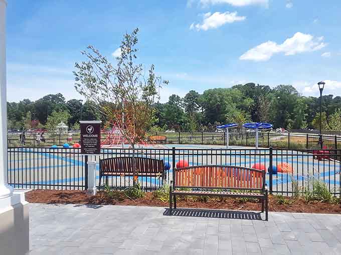 Even retail therapy needs an intermission. The colorful play area offers a welcome timeout for young shoppers while parents contemplate "just one more store."