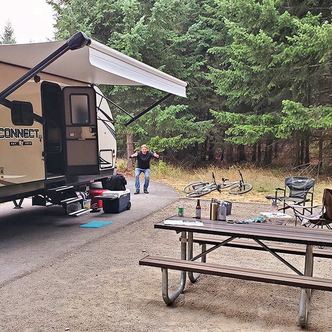 Happy campers know the secret&mdash;Farragut's campsites offer that perfect blend of wilderness and convenience. S'mores, anyone?