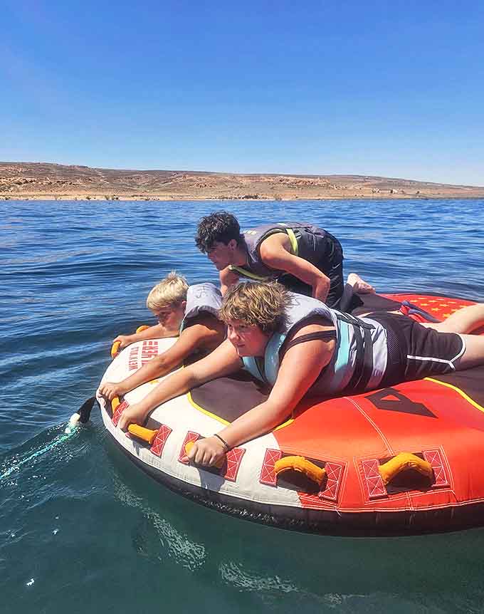 Tubing adventures: where "going with the flow" becomes both philosophy and physics lesson.