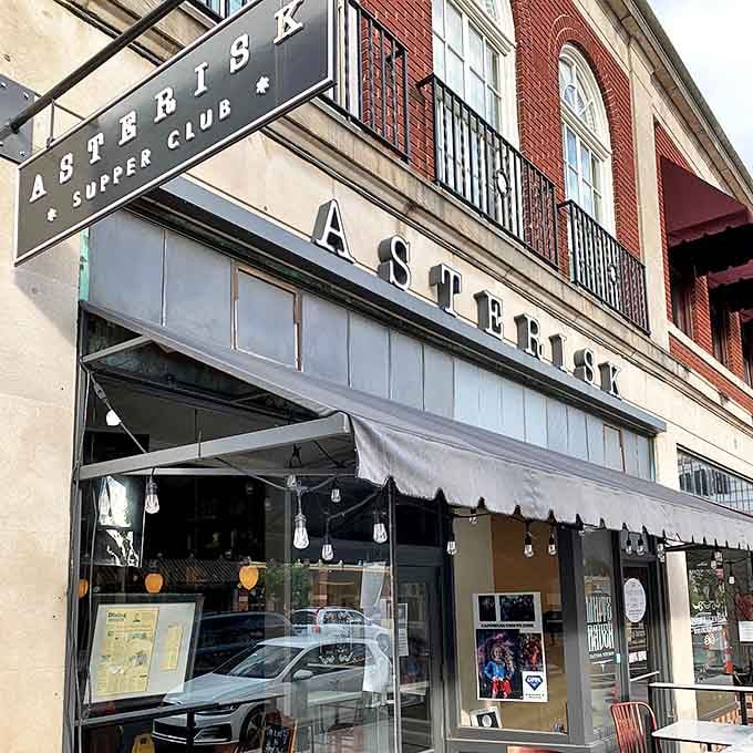 Asterisk's storefront charm suggests the kind of neighborhood gem where steaks become the stuff of local legend.