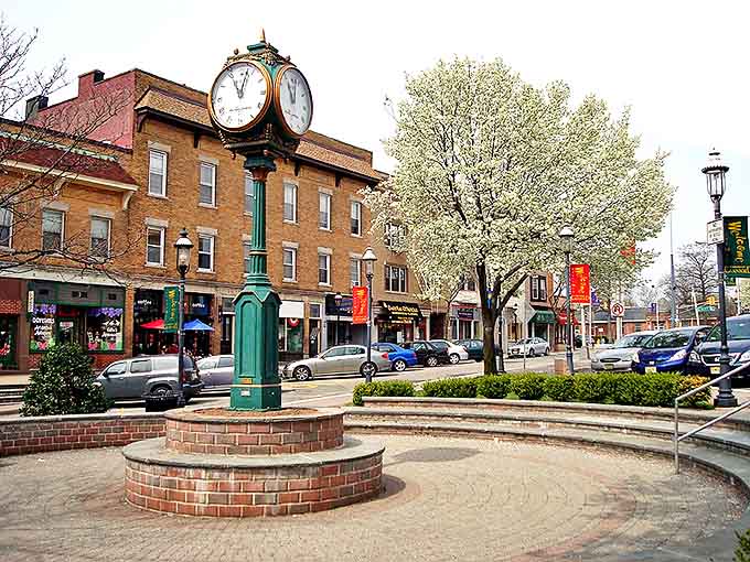 Cranford's town clock stands sentinel over a community that values both history and a good cup of coffee.