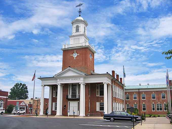 Georgetown's stately courthouse anchors a town where your retirement dollars work overtime. Norman Rockwell couldn't have painted a more perfect affordable small town.