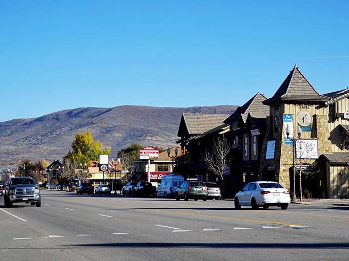 Heber City's mountain-framed Main Street offers the kind of views that make running errands feel like a vacation.