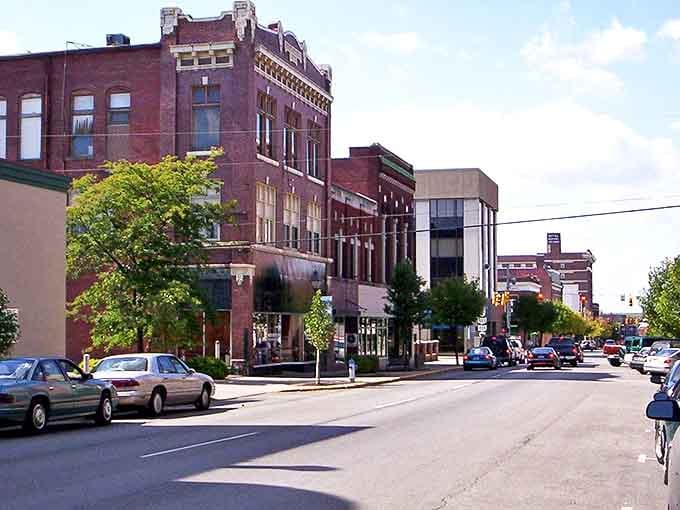 Marion's colorful main street could be a movie set for "Quintessential American Town," complete with classic architecture and hometown pride.