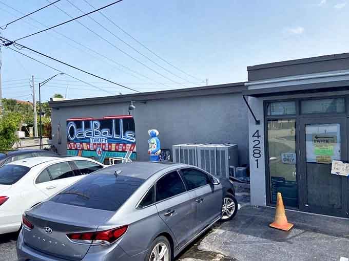 OddBalls lives up to its quirky name with a storefront that hints at the treasures waiting inside.