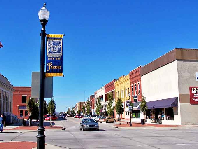Parsons welcomes visitors with its iconic gateway arch, standing tall above a downtown where housing prices remain refreshingly down-to-earth.