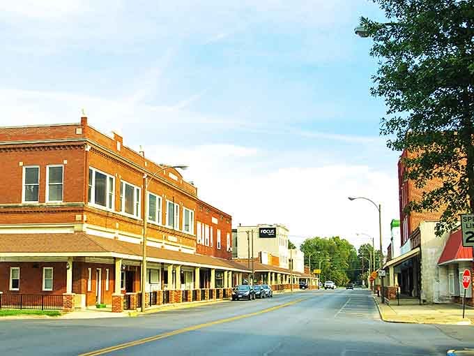 Charleston's beautiful historic brick buildings line the main street, creating a perfect blend of old-world charm and modern convenience.