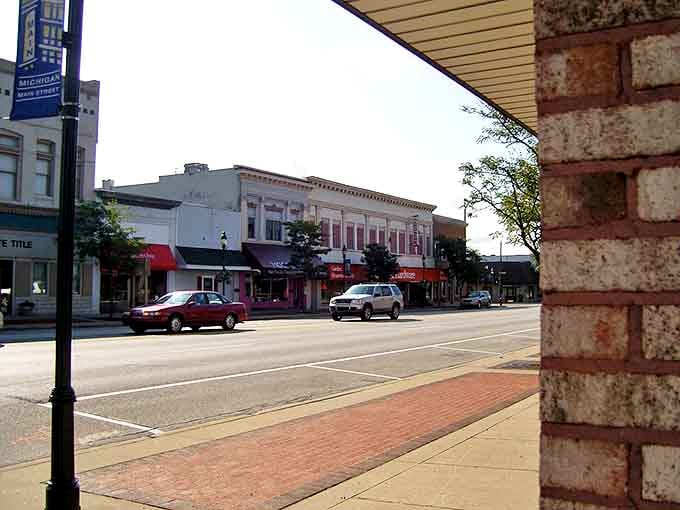 Clare's charming downtown looks like it was plucked straight from a Hallmark movie set.
