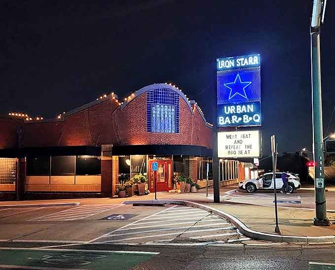 By day, impressive brick and mortar&mdash;by night, a neon-lit beacon calling to those with a primal hunger for perfect barbecue.