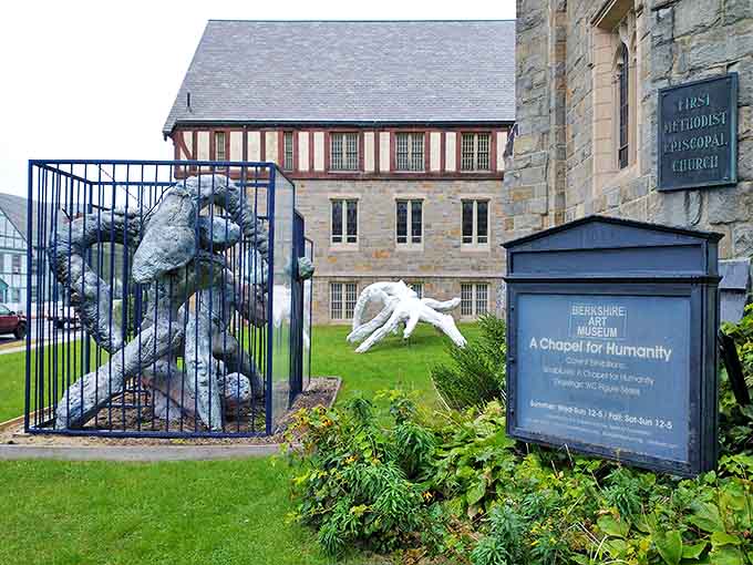 The Berkshire Art Museum doesn't just display art inside &ndash; it spills onto the lawn with thought-provoking sculptures that stop pedestrians in their tracks.