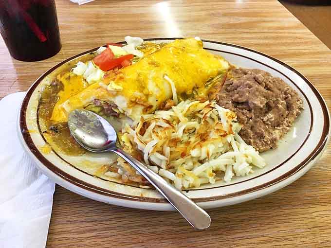 This isn't just a burrito&mdash;it's architecture. A masterpiece of cheese, chile, and perfectly seasoned fillings that demands respect.