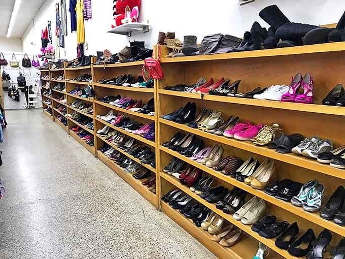 Shoe heaven exists, and it's organized by size. From practical flats to party heels, your next favorite footwear awaits discovery.