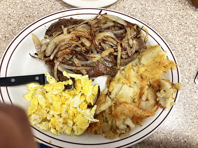 Steak and eggs &ndash; the breakfast combo that says "I'm an adult and I'll have protein for breakfast if I want to." Vegas fuel at its finest.