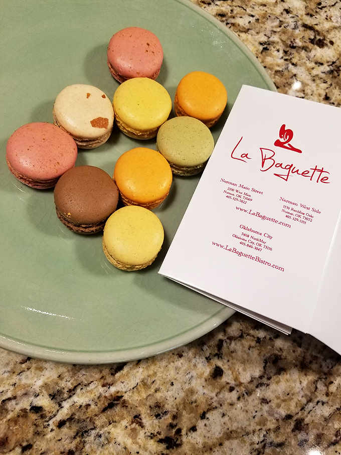 Macarons in rainbow colors &ndash; like edible jewelry that proves France's greatest export might just be butter and sugar.