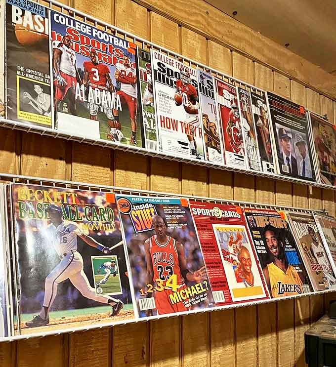 Sports magazines freeze athletic glory in time, when Michael Jordan soared and Alabama football dominated, preserved forever on glossy pages.