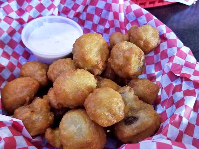 These golden-fried mushroom buttons aren't just appetizers; they're little flavor bombs waiting to explode with earthy goodness and crispy satisfaction.