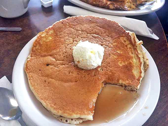 Pancakes that could make your grandmother jealous &ndash; a perfect golden canvas topped with a melting pat of butter just waiting for maple syrup.