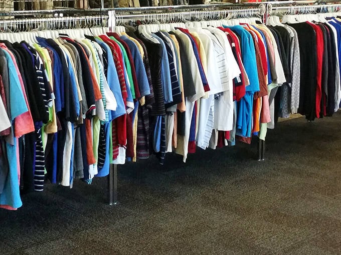 The rainbow of t-shirts offers everything from basic wardrobe staples to conversation starters&mdash;all priced less than your morning latte.