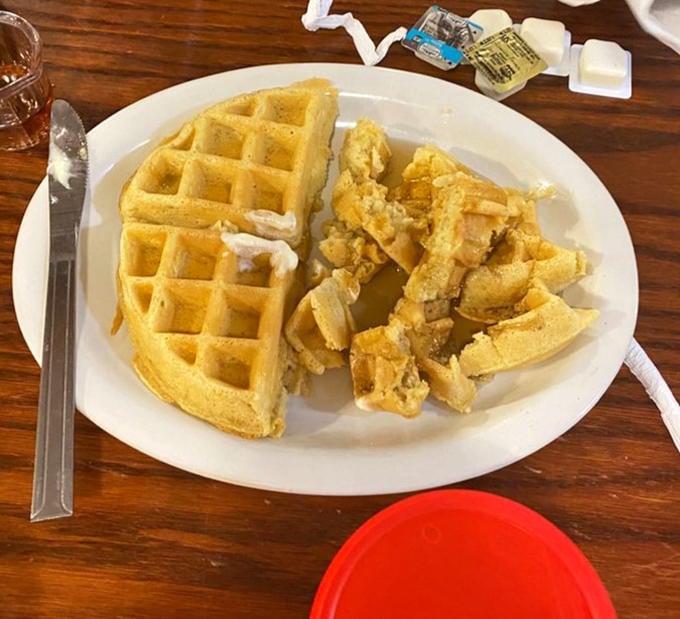 The Belgian waffle at Marie's achieves that mythical balance—crispy exterior, fluffy interior—like the breakfast equivalent of finding the perfect mattress.