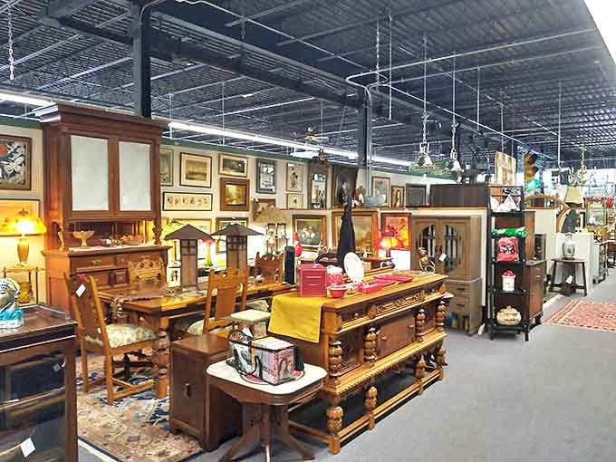 Not just furniture, but time capsules of American craftsmanship. Each wooden piece tells stories of family dinners and holiday gatherings from decades past.