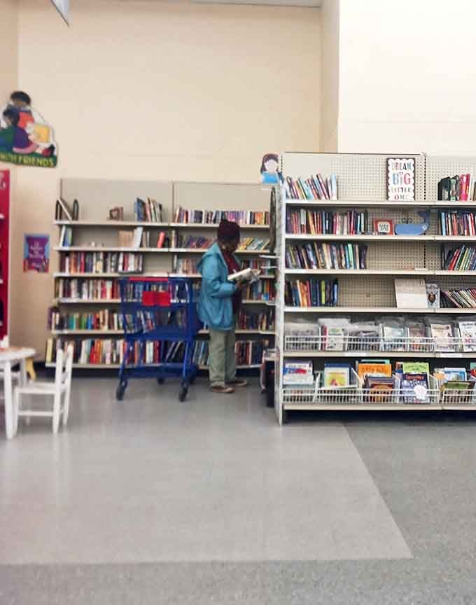 The book section: where literary treasures await discovery and paperbacks find second chances at just a dollar or two.