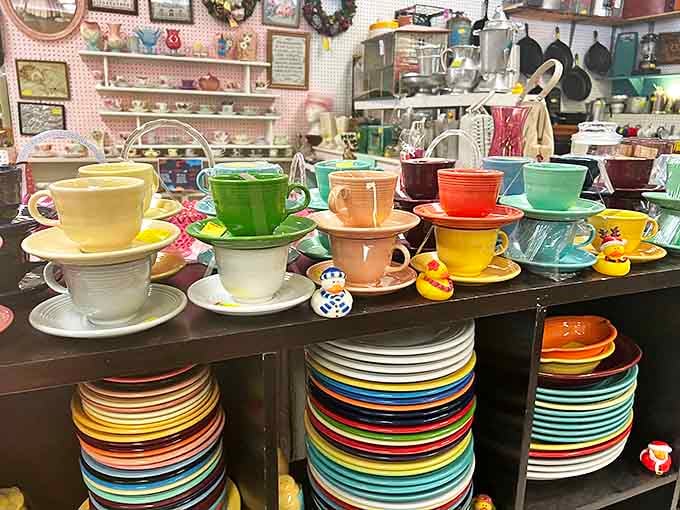 Fiestaware in every color of the rainbow &ndash; these cheerful dishes have hosted more family dinners than your favorite aunt.