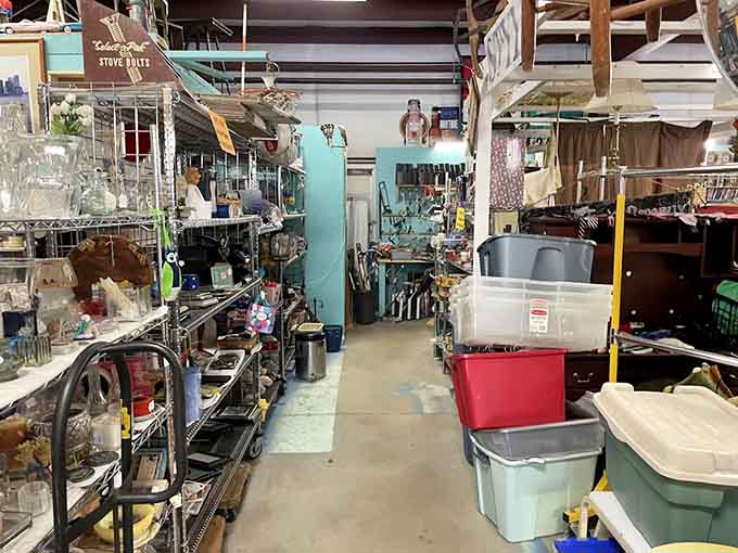 The housewares section: where your grandmother's kitchen gadgets come to find new homes and tell their culinary tales to a new generation.